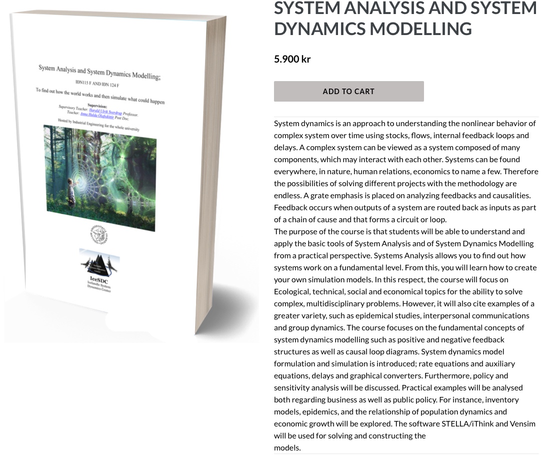 System Analysis and System Dynamics Modelling | Anna Hulda Ólafsdóttir